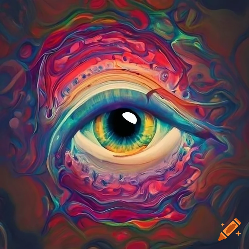 Abstract all-seeing eye on Craiyon