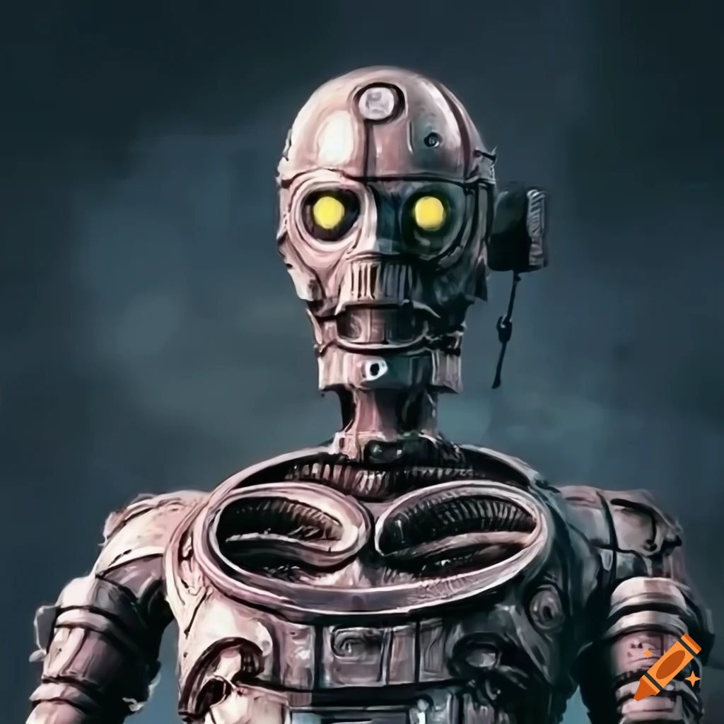 Niles crane david hyde pierce warforged robot giger on Craiyon