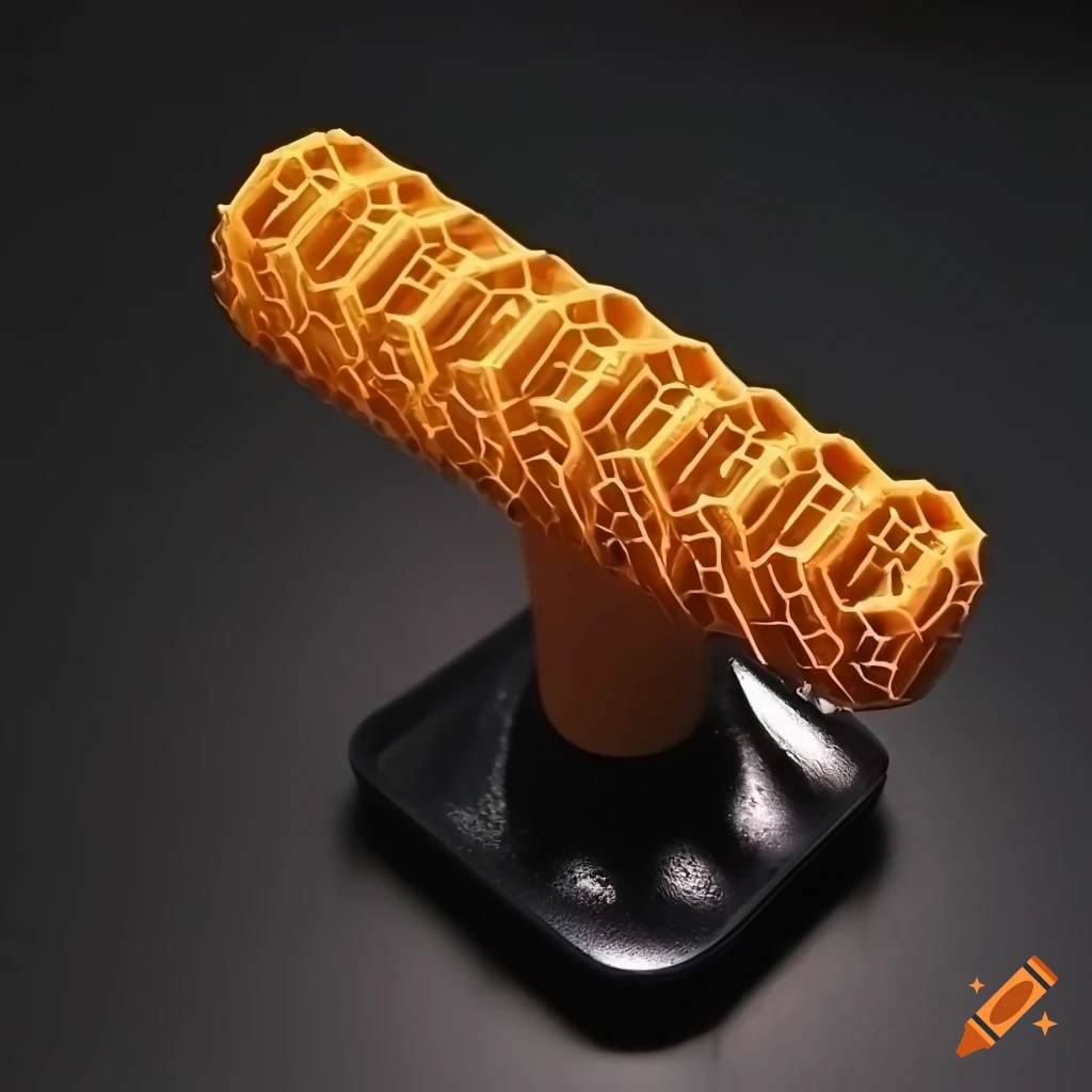 3D printed, Desk-mounted, honeycomb style or texture, dab pen holder on ...