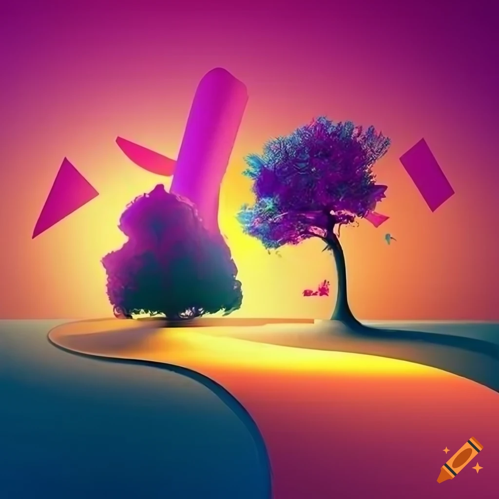 Design paysage graphisme hd on Craiyon