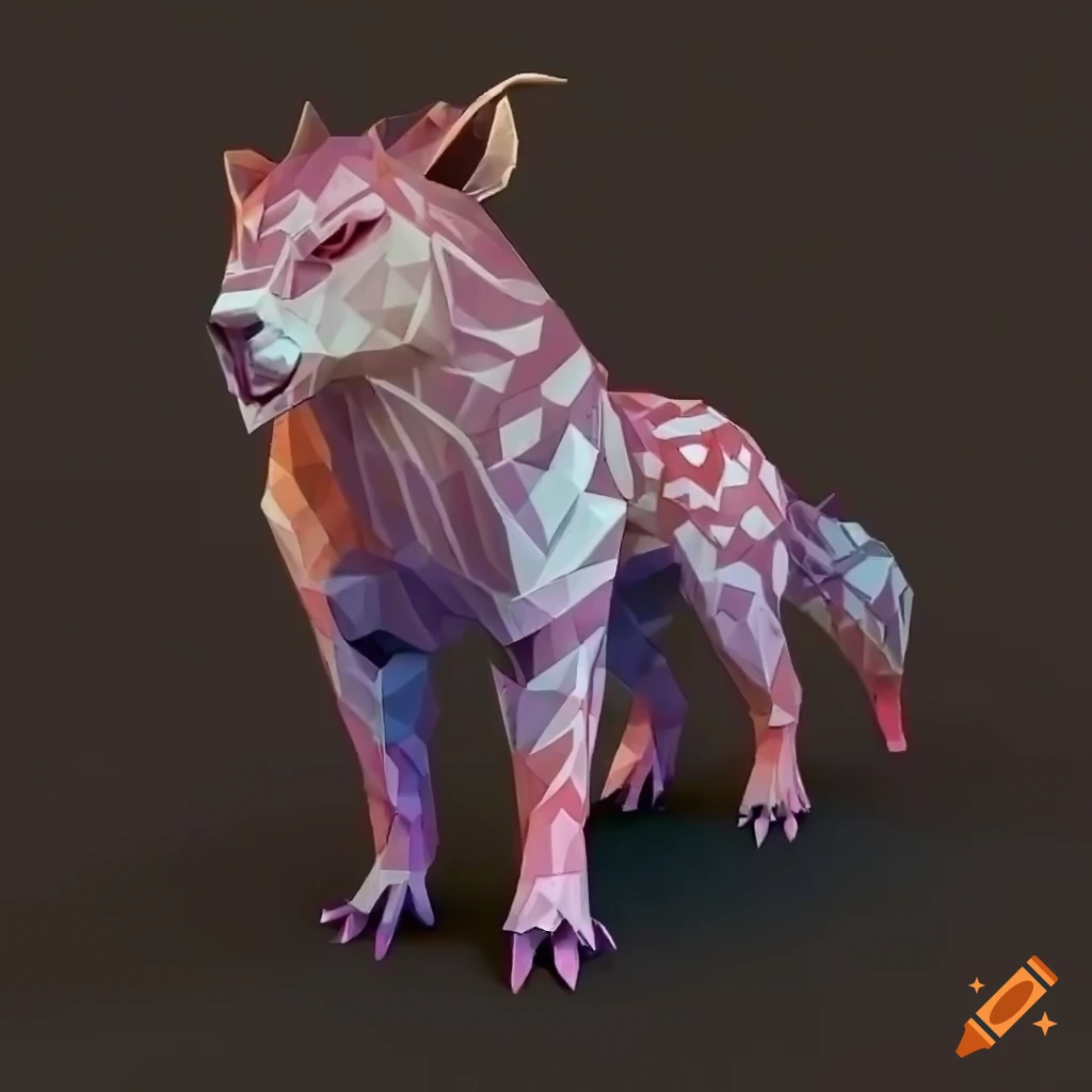 Low poly 3d models of fantasy animals for a thrilling rpg
