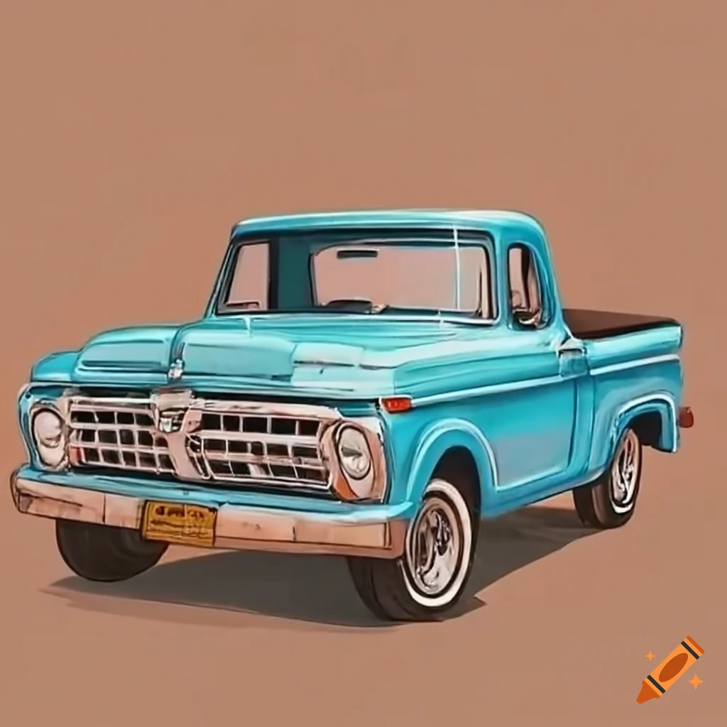 Ford Pickup Truck Drawing