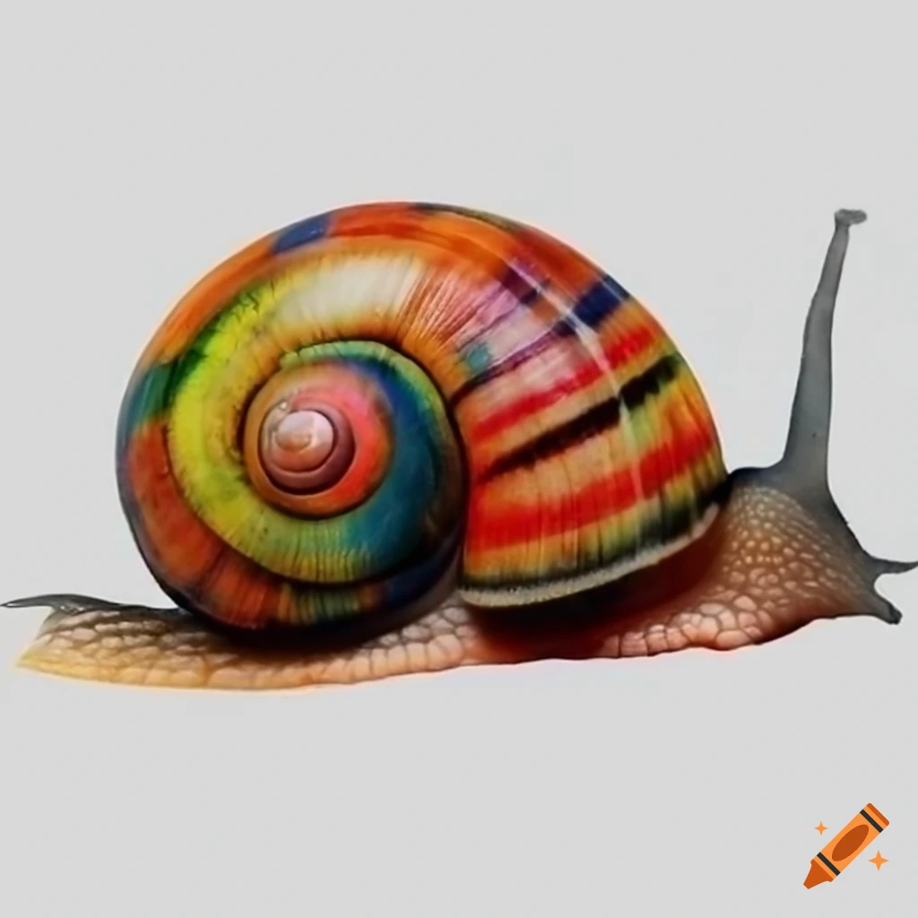 Rainbow snail on Craiyon