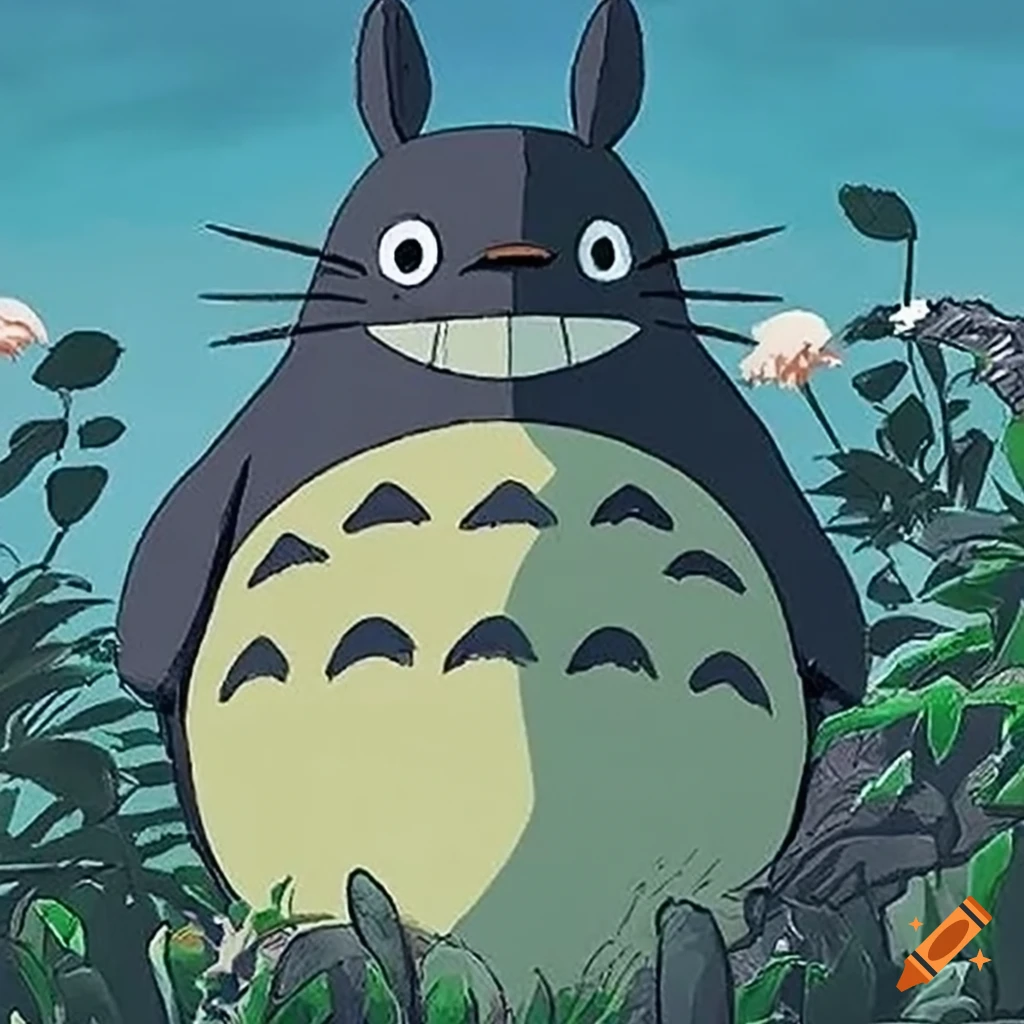 Totoro, beloved character, studio gibli and Hayao Miyazaki art style on ...