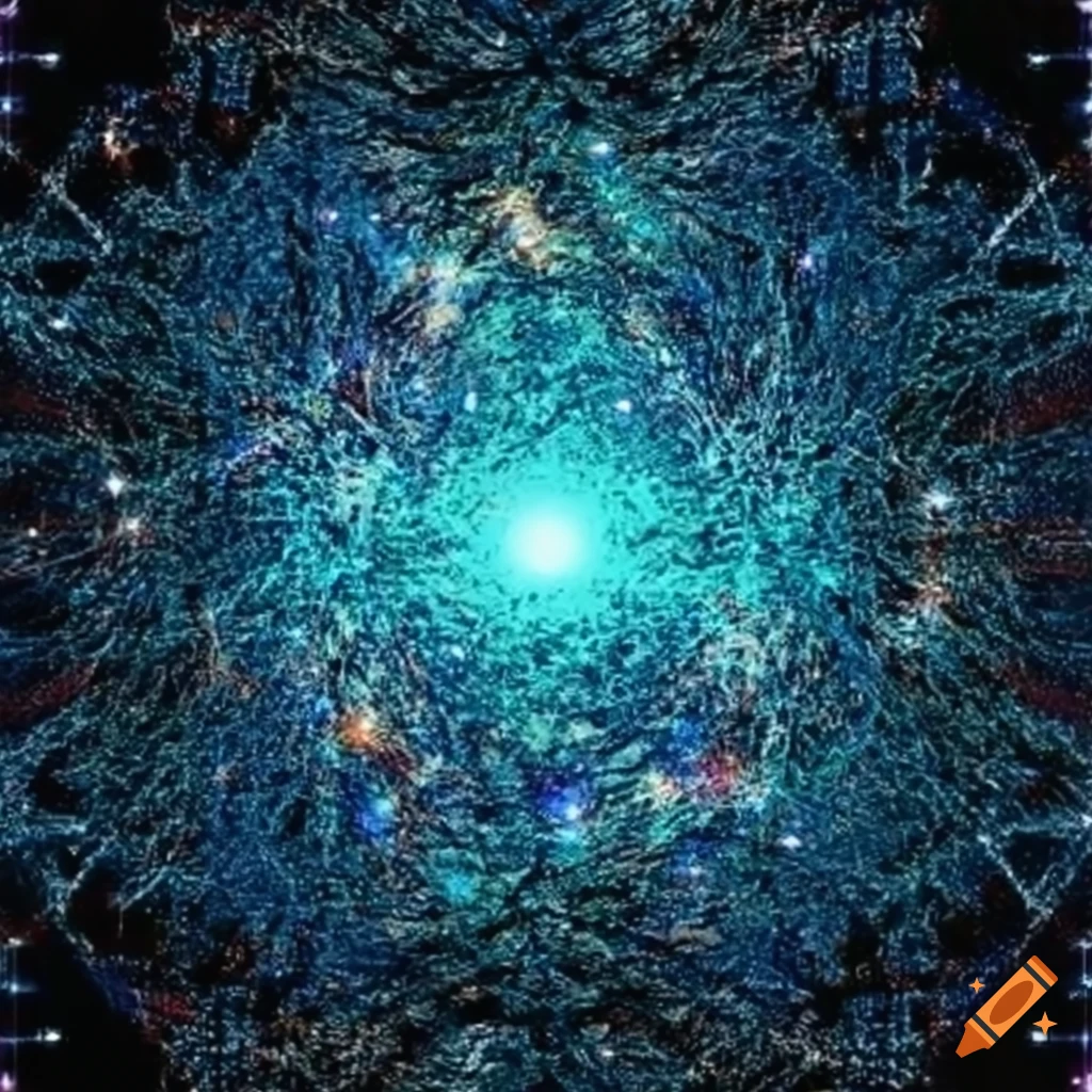 Neural network imagining the universe on Craiyon