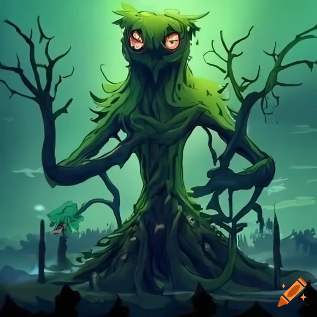 Tree monster anime on Craiyon