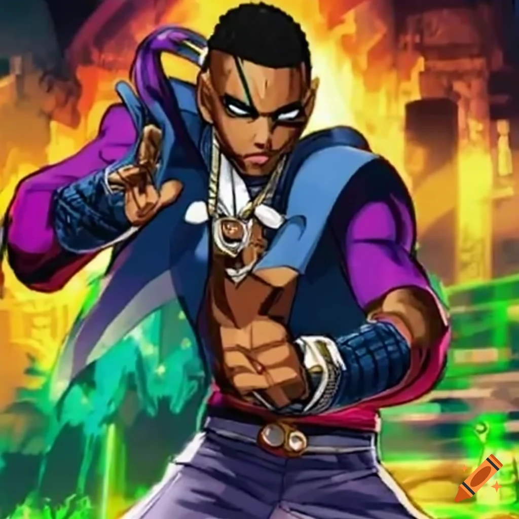 Anime Soulja Boy in Marvel VS Capcom on Craiyon
