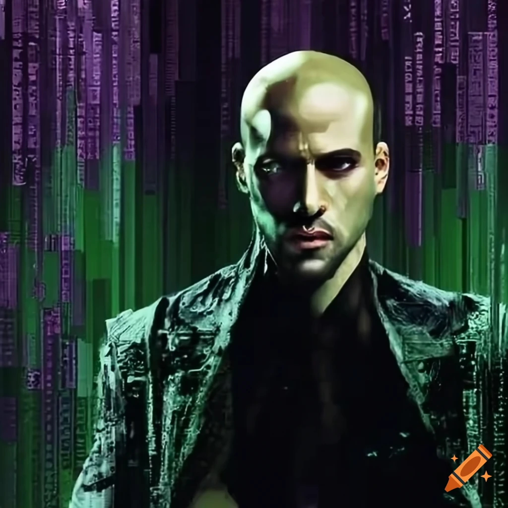 Andrew Tate in the matrix, unpluging cables from his head, high quality, in 2048 x 1152 pixels ...