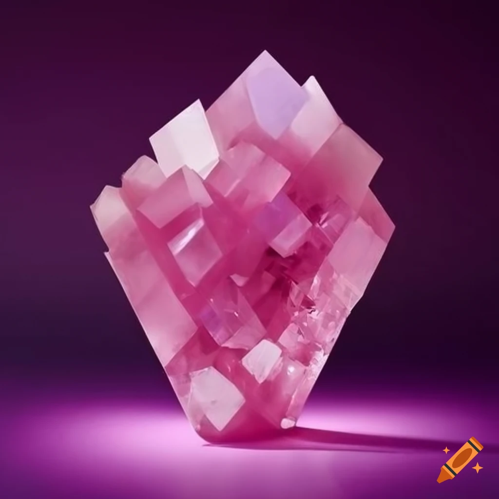 Pink algorithm quartz on Craiyon