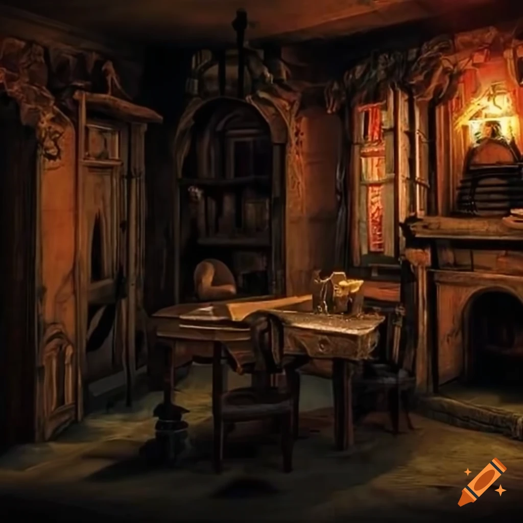 Haunted house interior