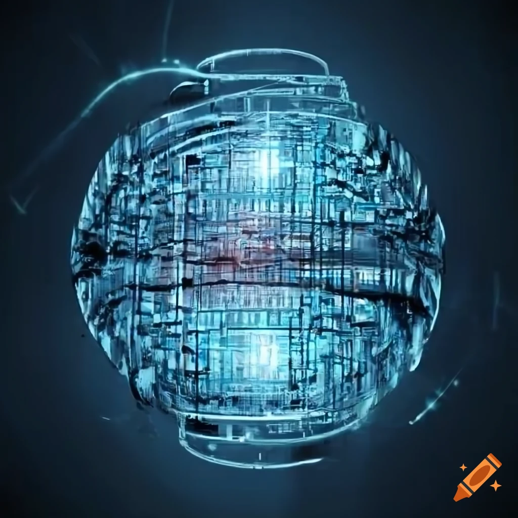 Illustration depicting quantum computing