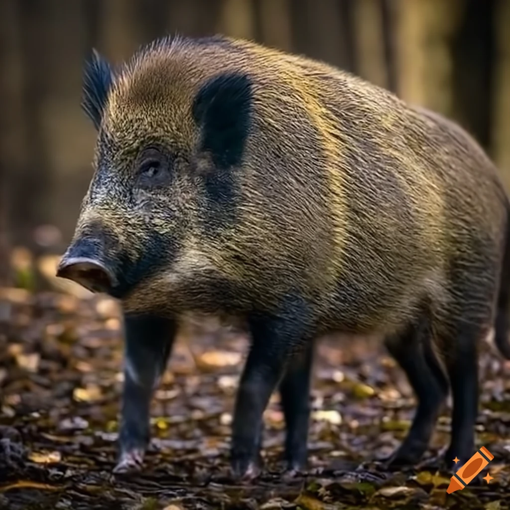 Wild boar on Craiyon