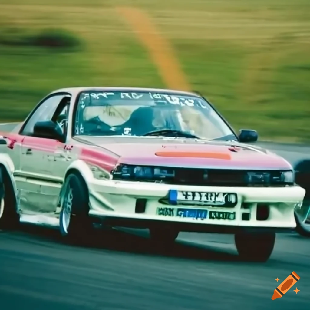 Drift car togue, fisheye, vhs
