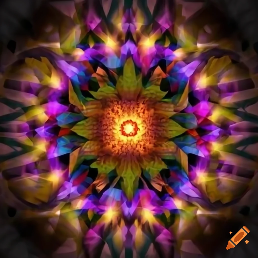 Géométry flower of unity on Craiyon