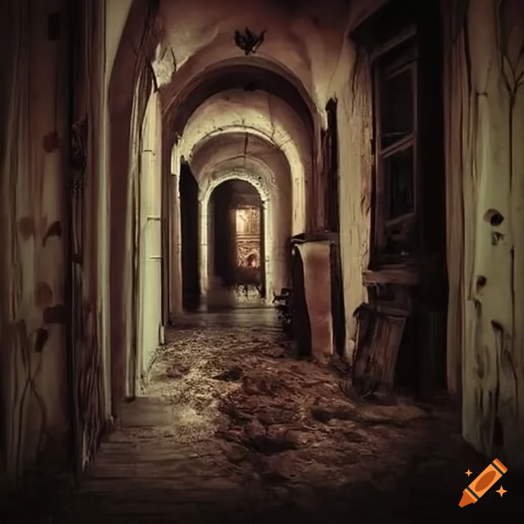 Horror places on Craiyon