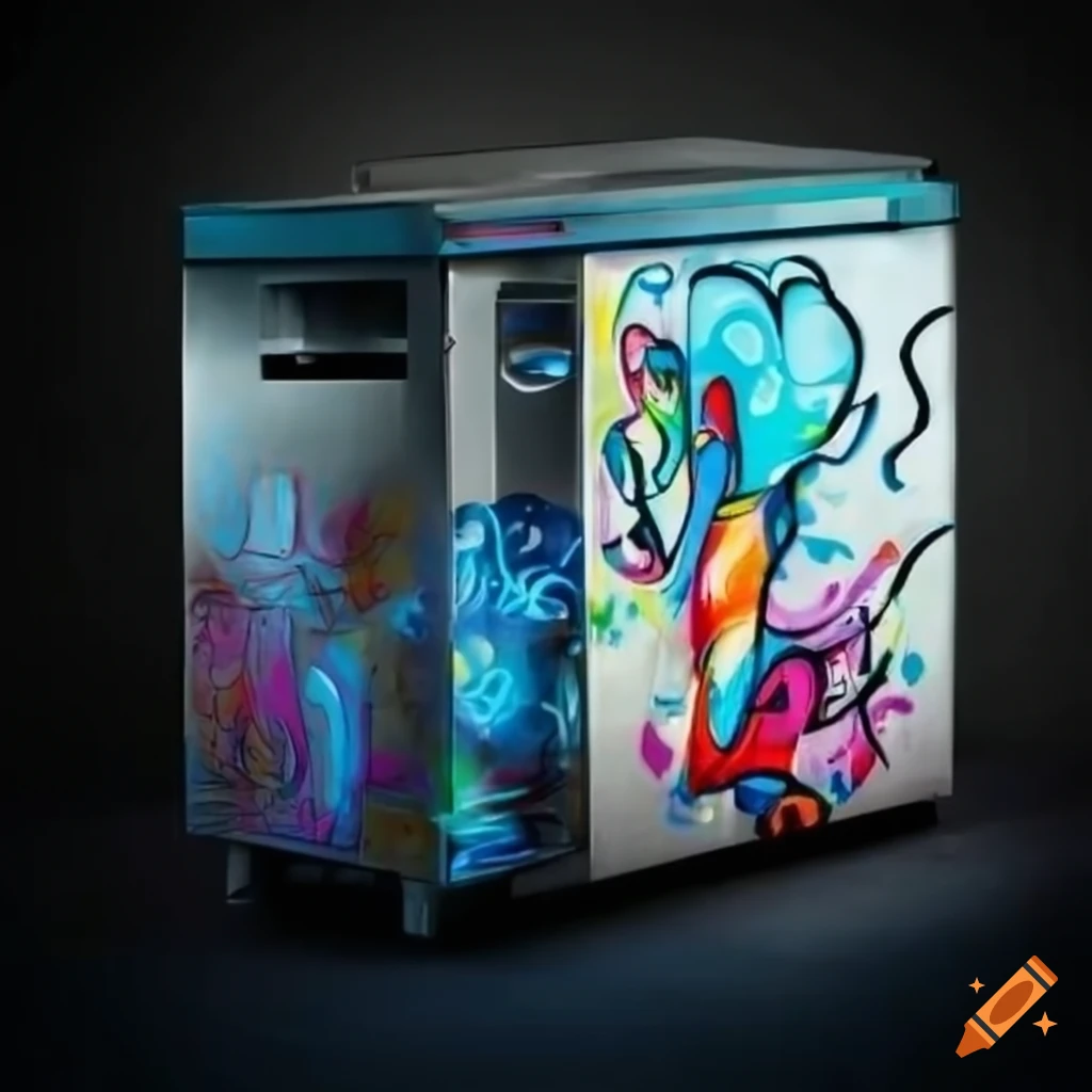 Graffiti art, commercial dishwasher, word chemsyn