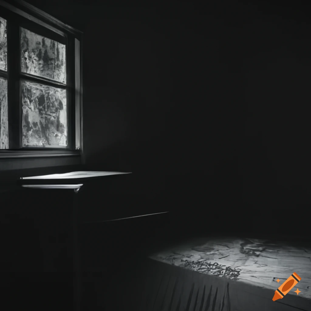 Dark depressing introspective room on Craiyon