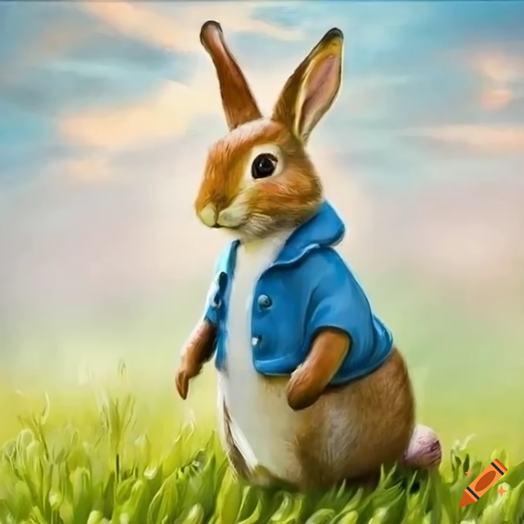 Peter rabbit family with mom and children, Inspiracja Danuta Muszyńka ...