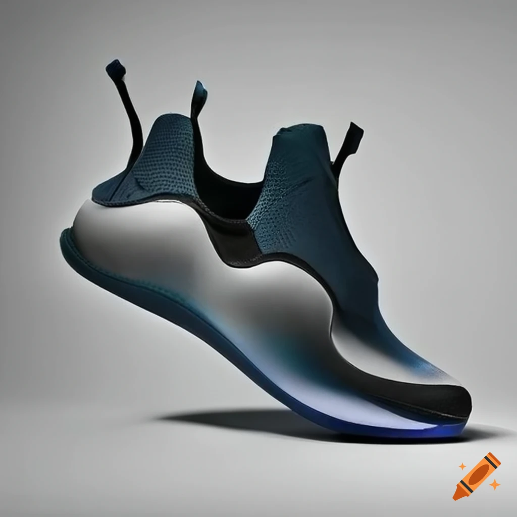 Men's sports shoes inspired by futuristic architecture