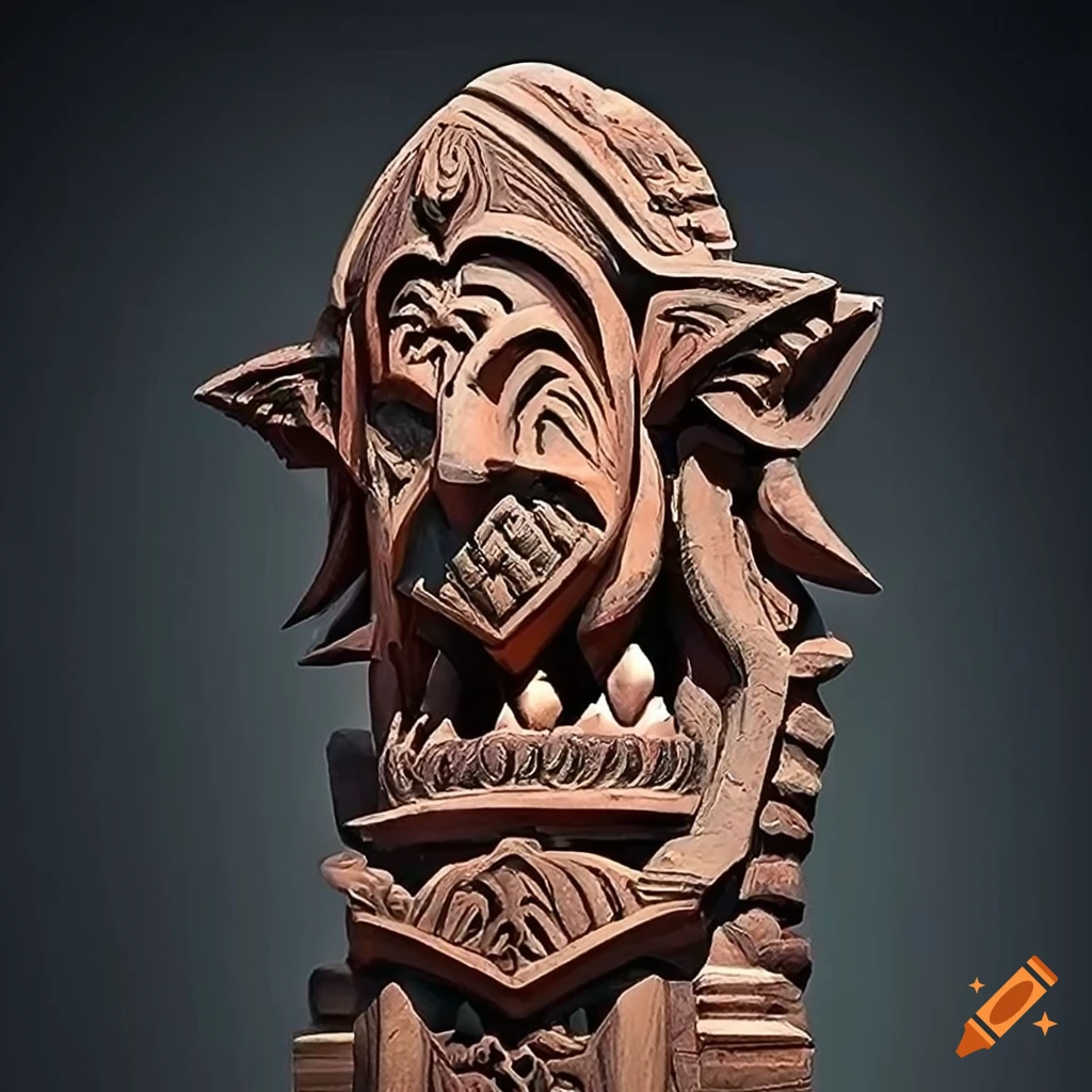 ‘Architectural Stave carving’-Style, Zelda game sculpture, stunning ...