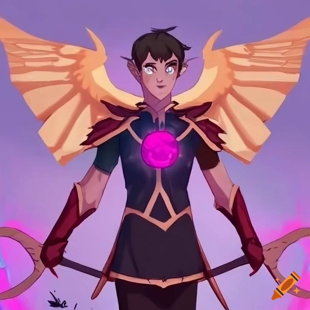 Callum(the dragon prince) with mettaton neos wings
