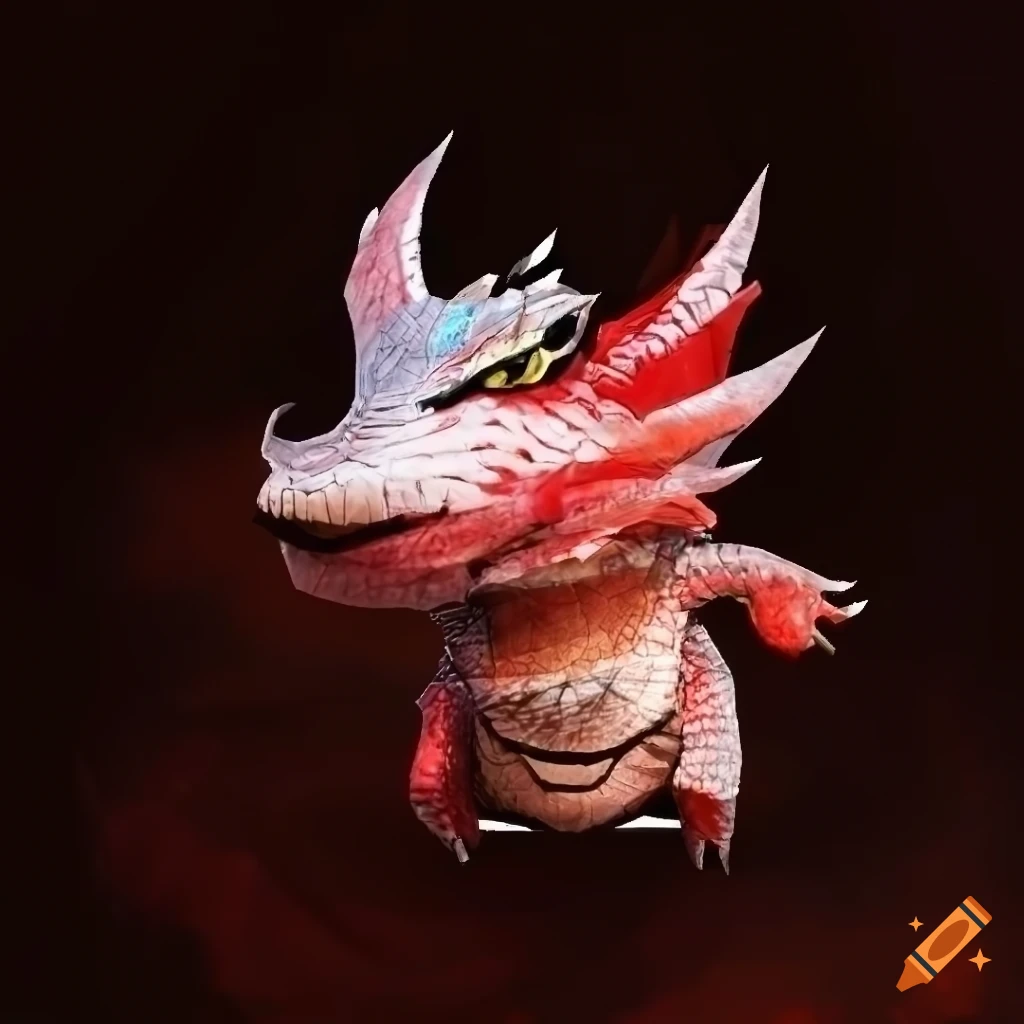 Gw2 primordus with little arms dragon on Craiyon