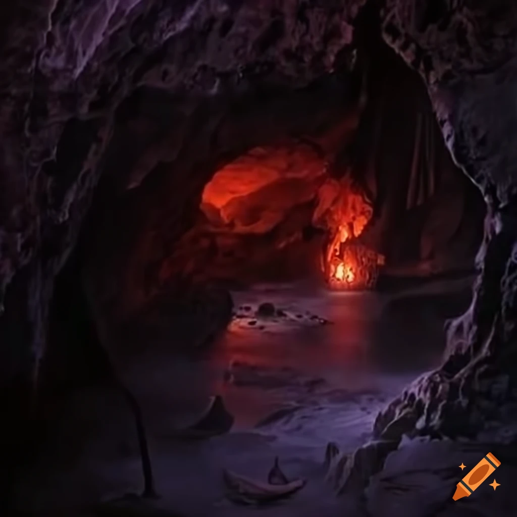 Caves of hell on Craiyon