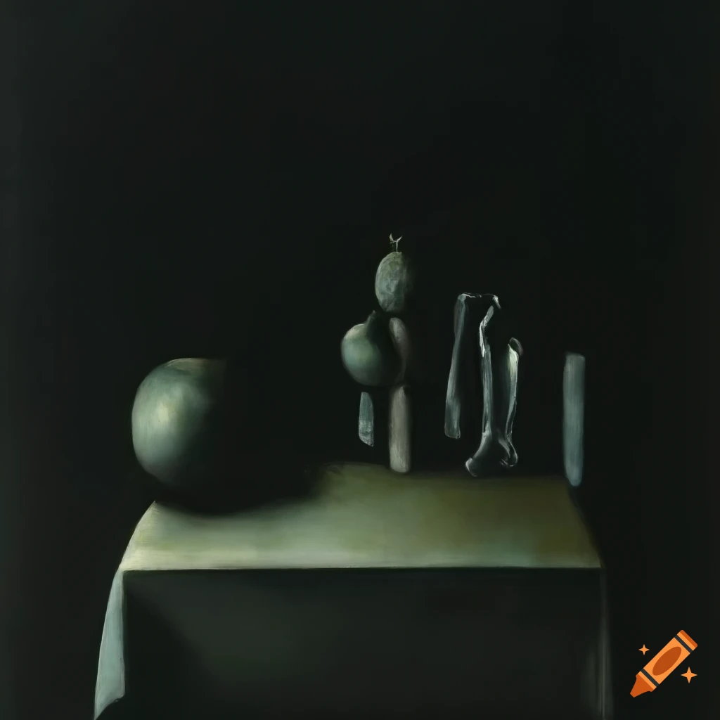 Still life city yves tanguy on Craiyon