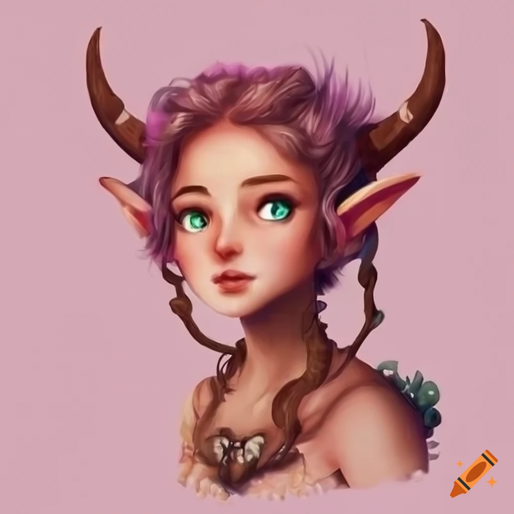 Cute Satyr Girl On Craiyon
