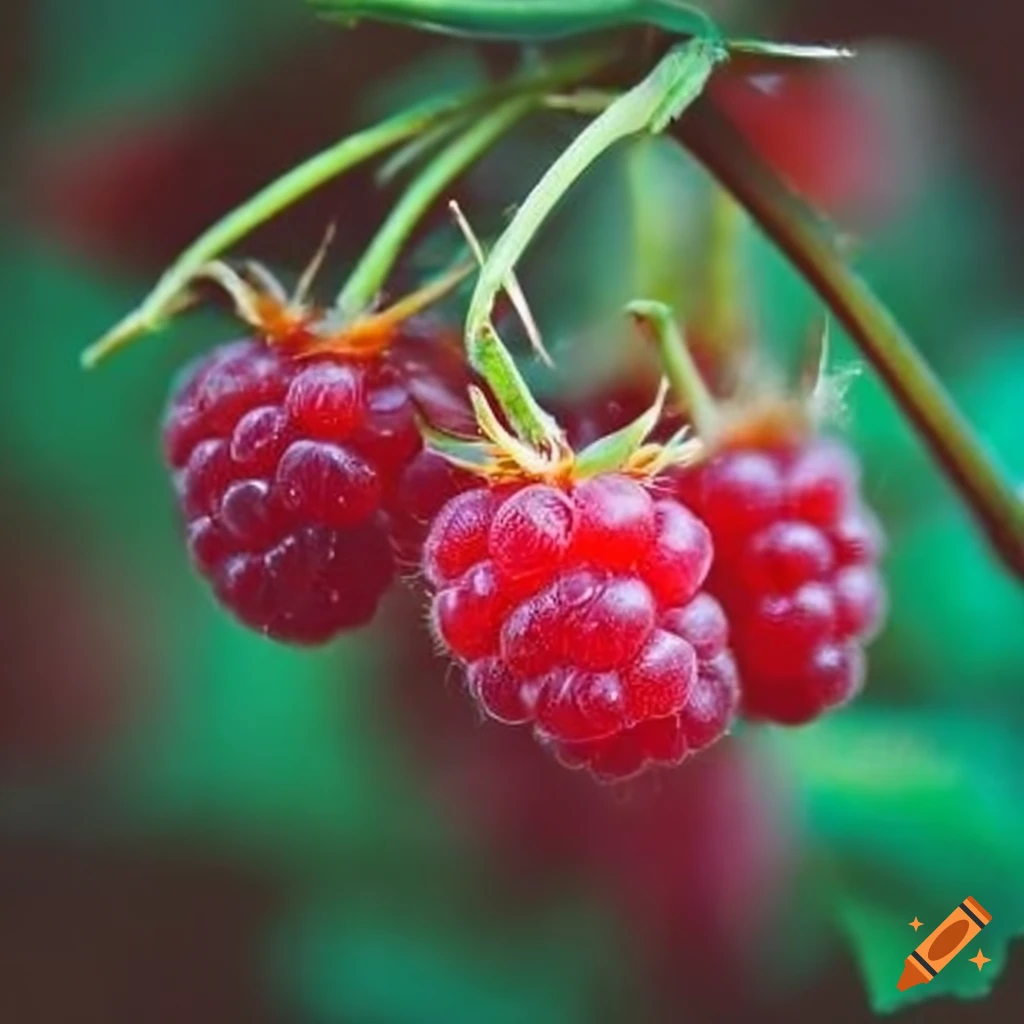Raspberries on Craiyon