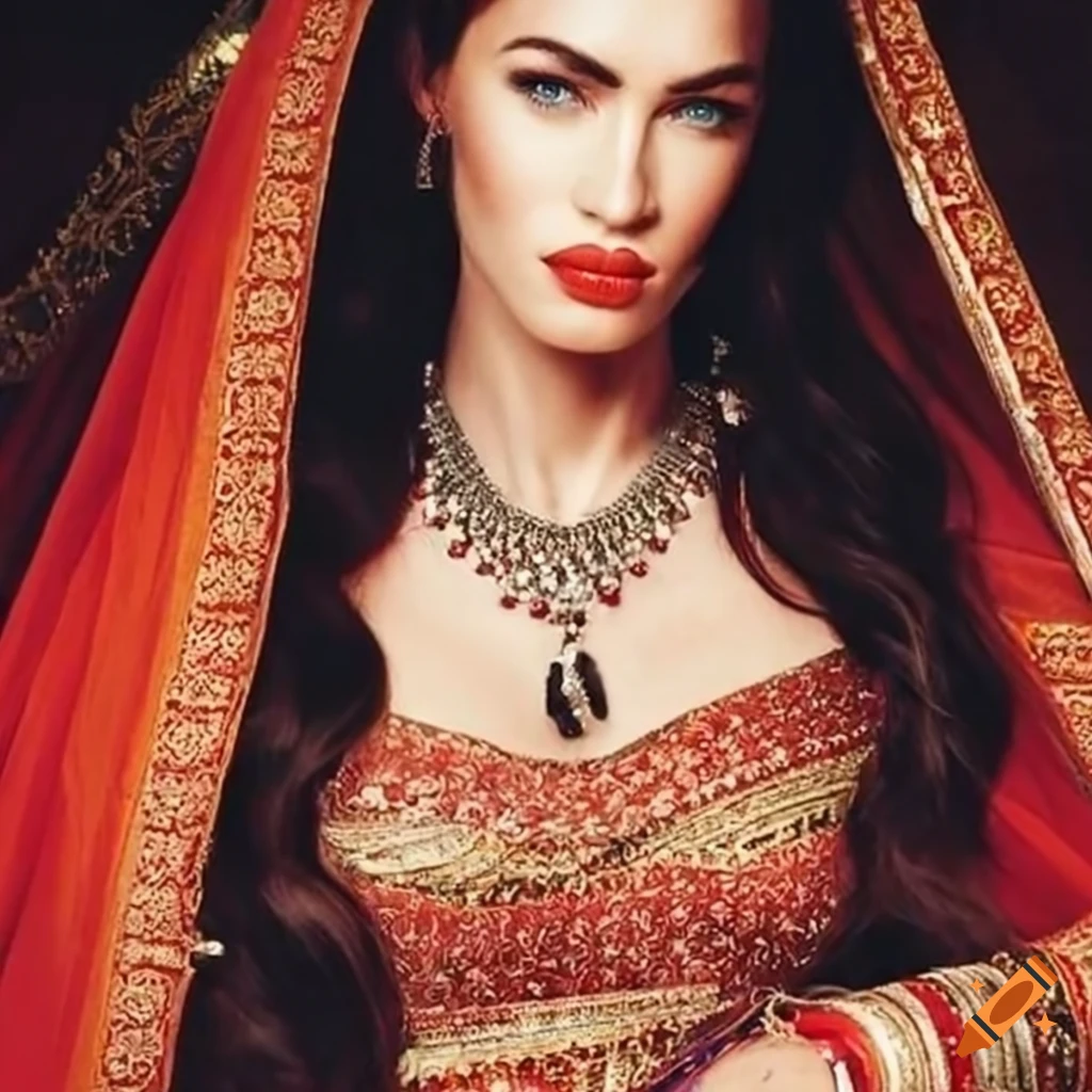 Megan Fox embracing Indian culture with traditional attire in India on ...