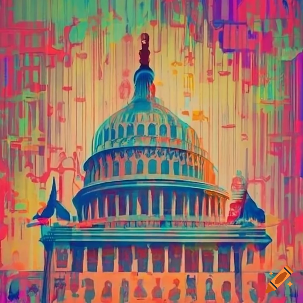 1940s style us government poster with Trump as focus on Craiyon