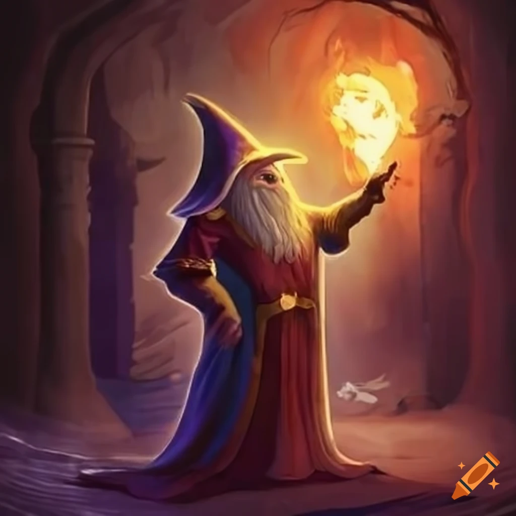 Wizard use healling magic on Craiyon