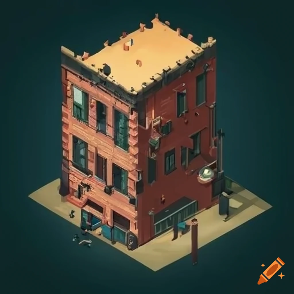 Isometric sprite fallout urban