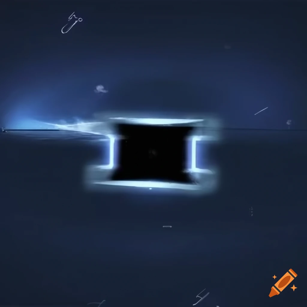 Endless dark vast void, an infinite horizon with barely any light