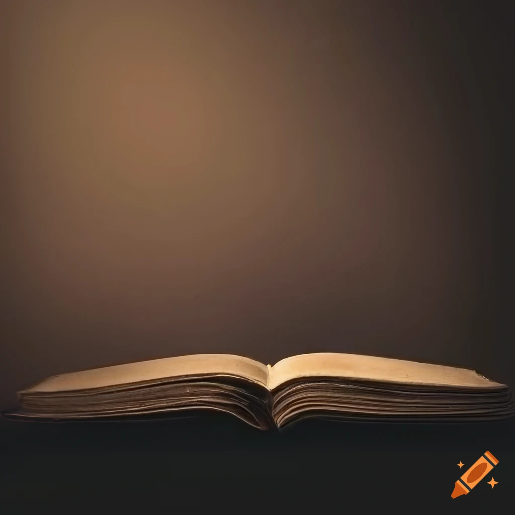 A very old open book at golden hour by rembrant