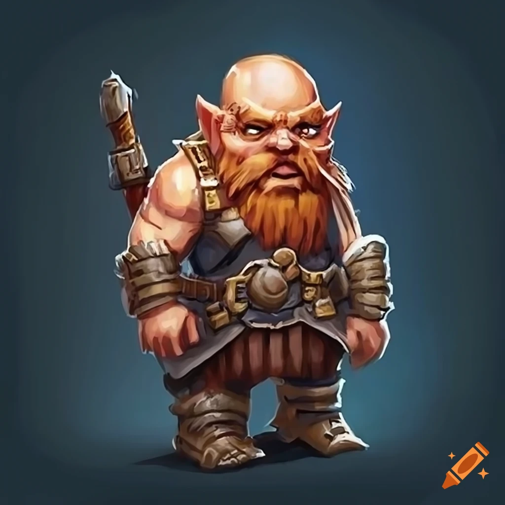 Dwarf mineworker on Craiyon