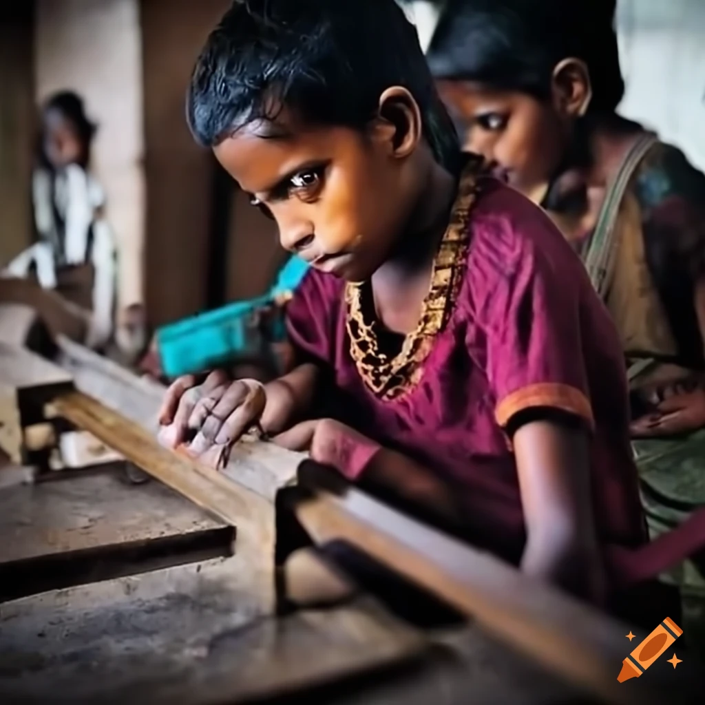 Poor Children Working