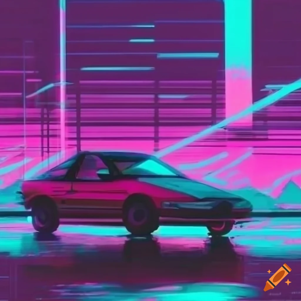 1991 geo storm vaporwave desktop background