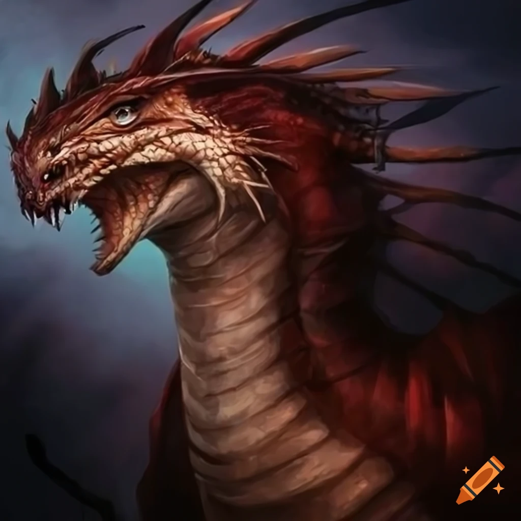 Dragon realistic art on Craiyon