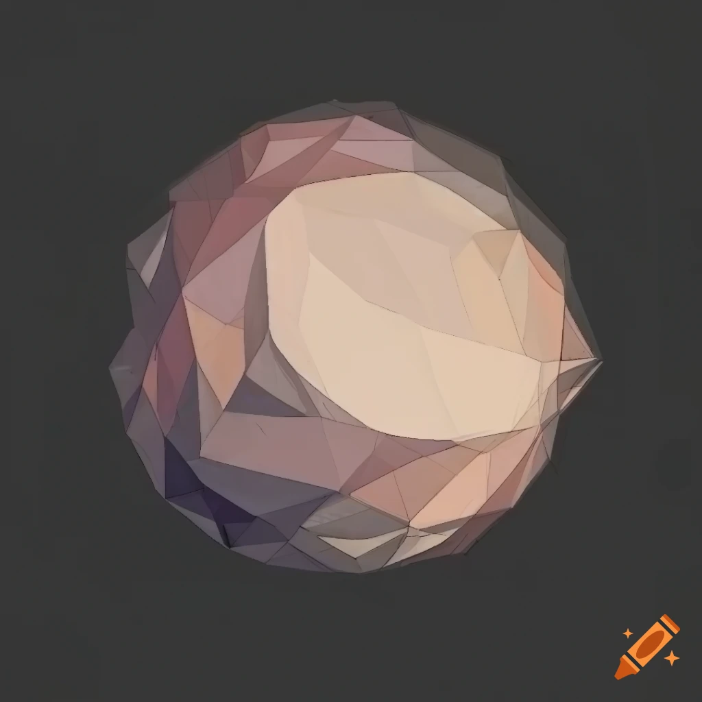 Low poly. circle magic on Craiyon