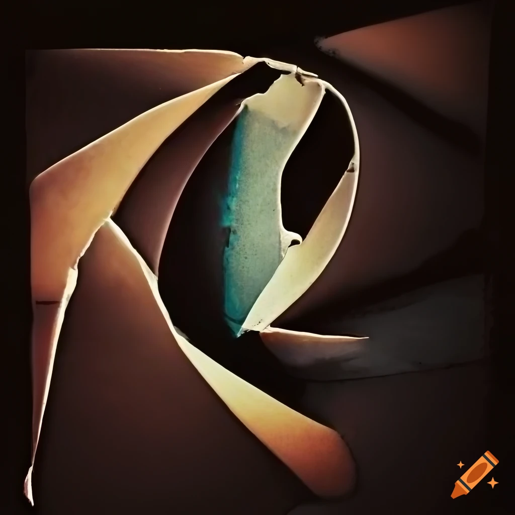 Non-representational, curved, broken patterns, clashing rhythms, warped ...