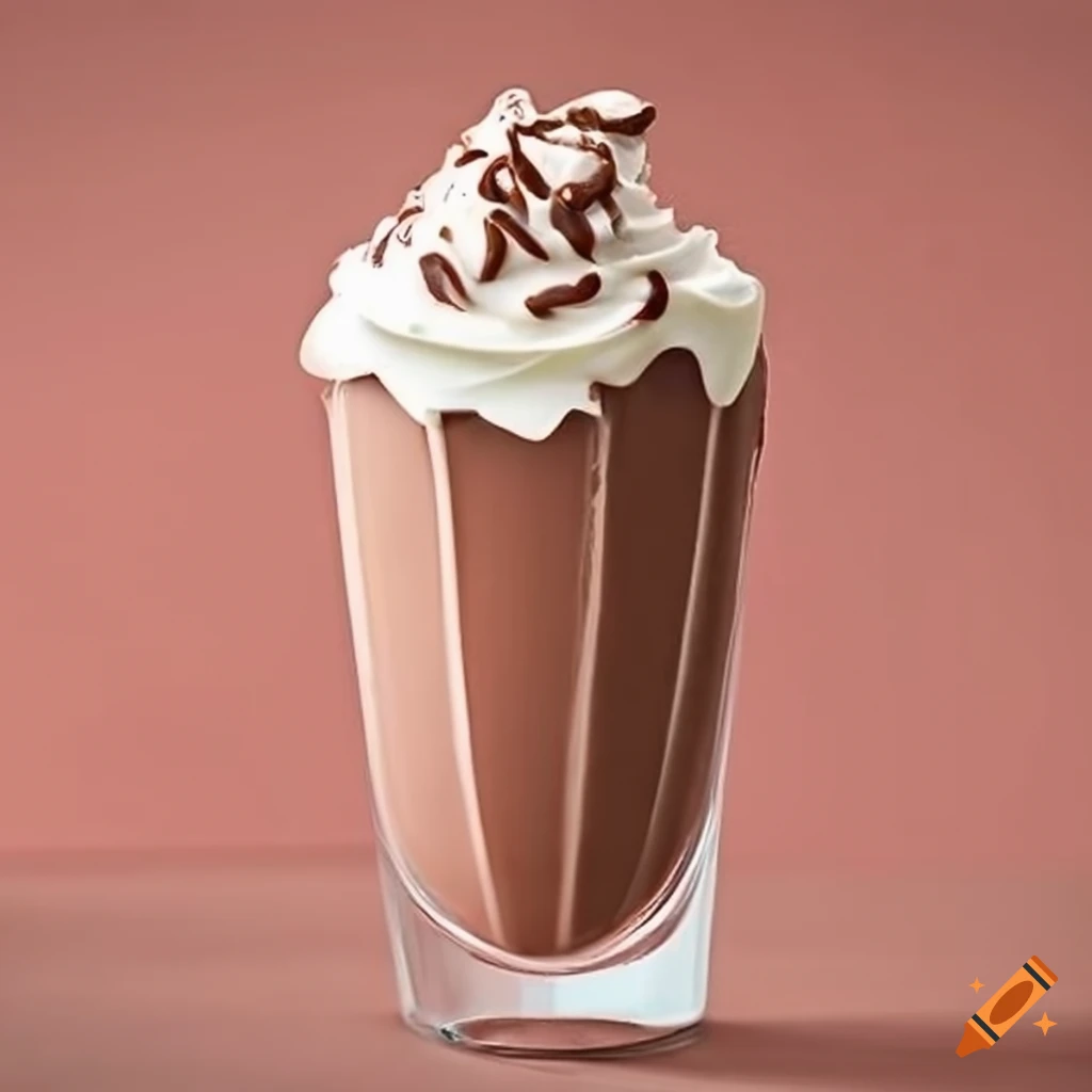 Fudge flavour milkshake on Craiyon