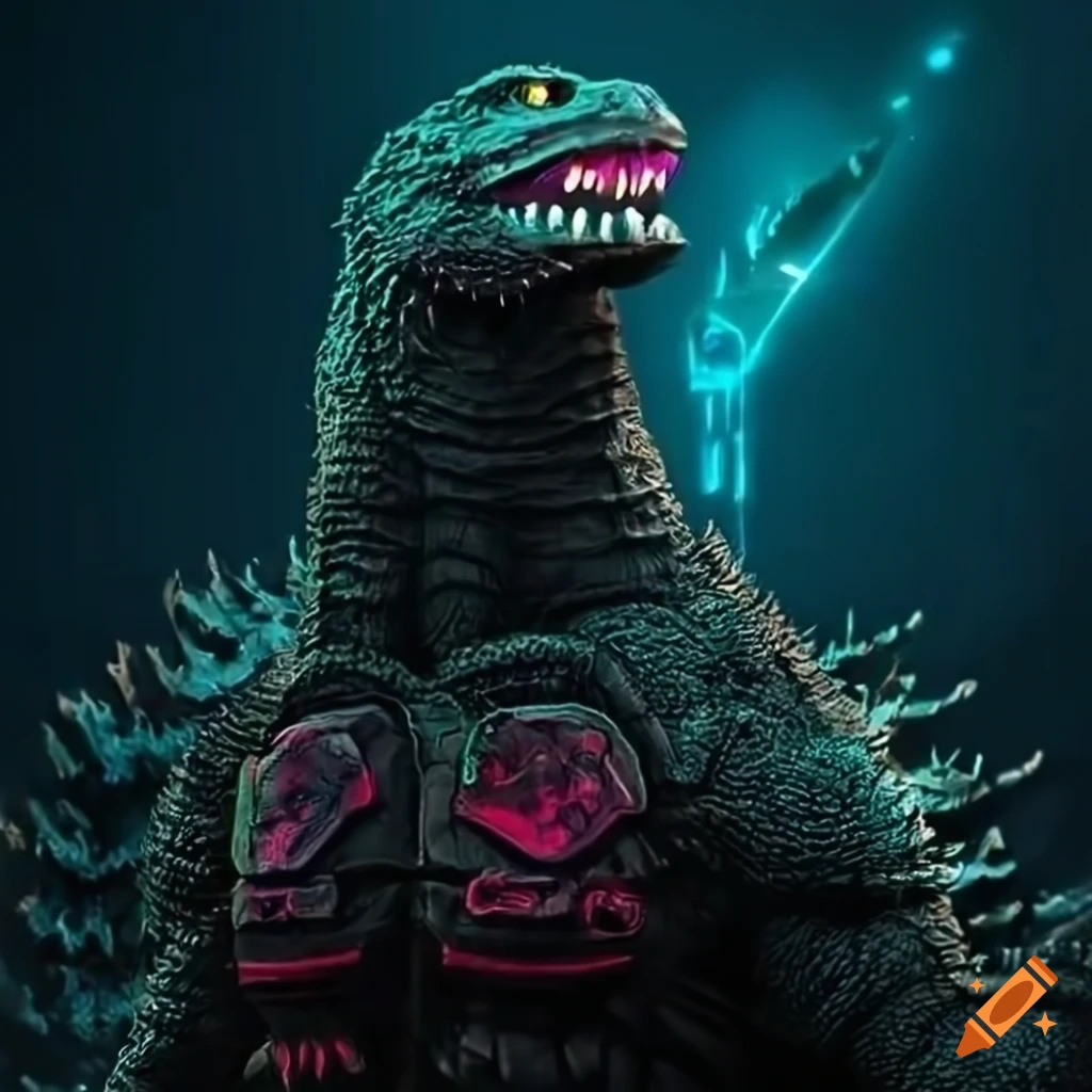 Cyberpunk godzilla
