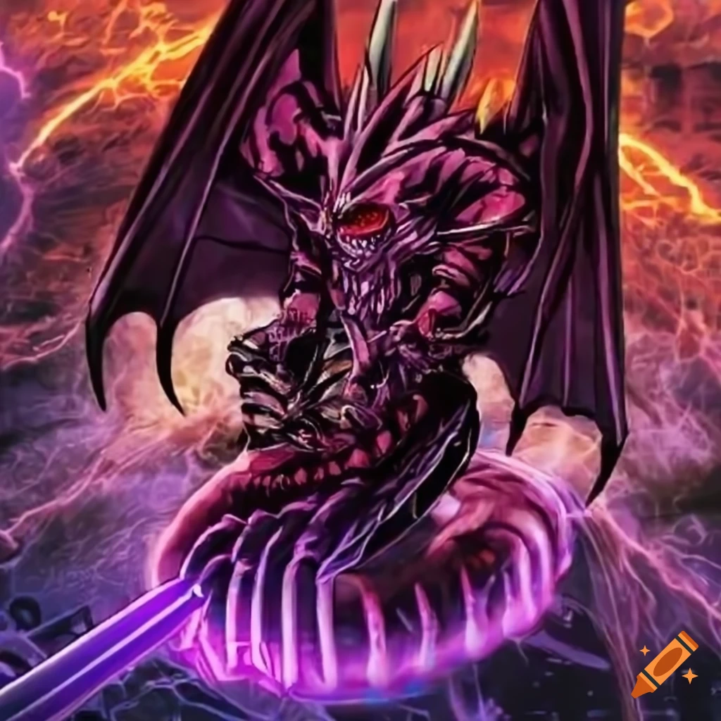 Yugioh style monster, trading card, powerful