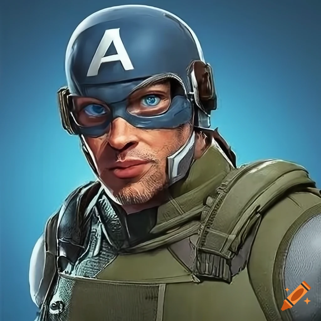 Digital, up close head and torso shot of, Marvel Future Fight, Brad ...