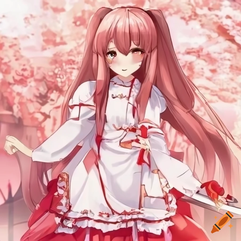 Miko outfit fullbody on Craiyon