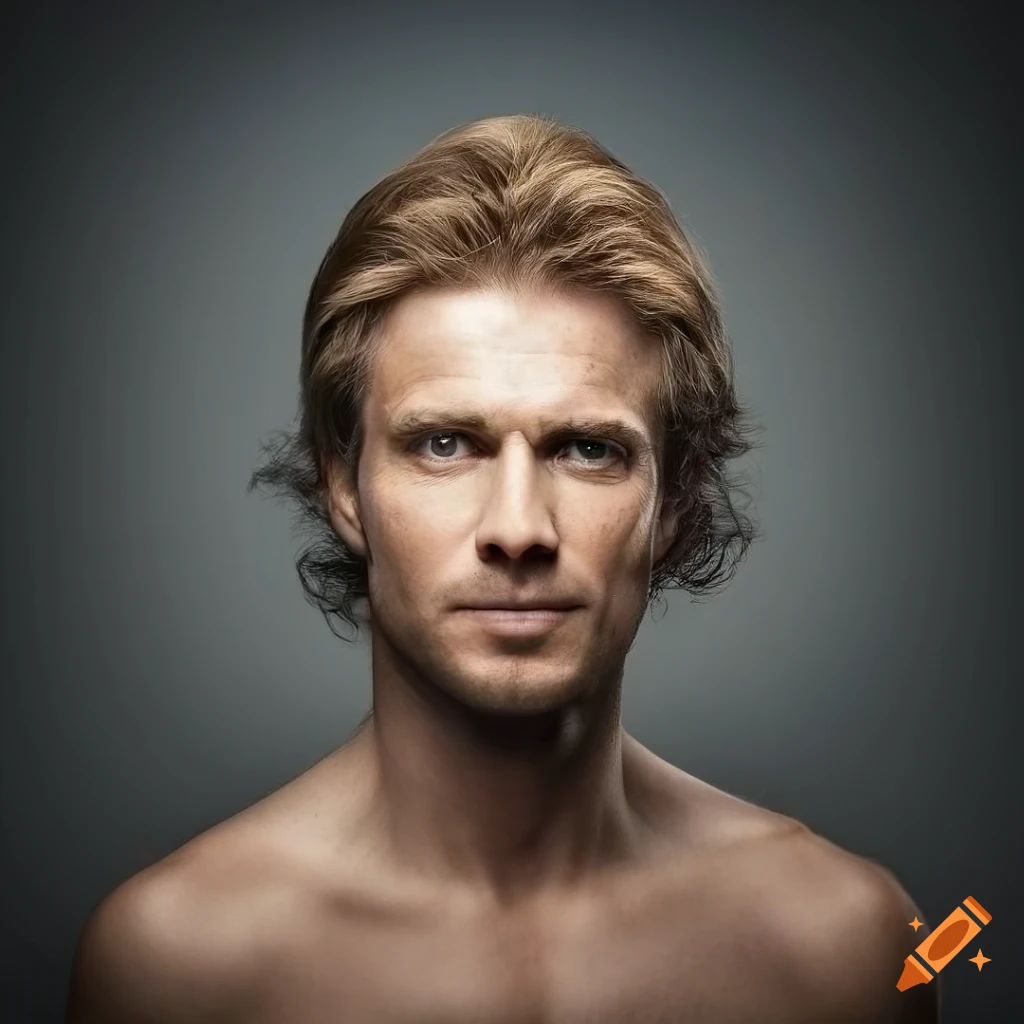 Normal handsome caucasian guy on Craiyon