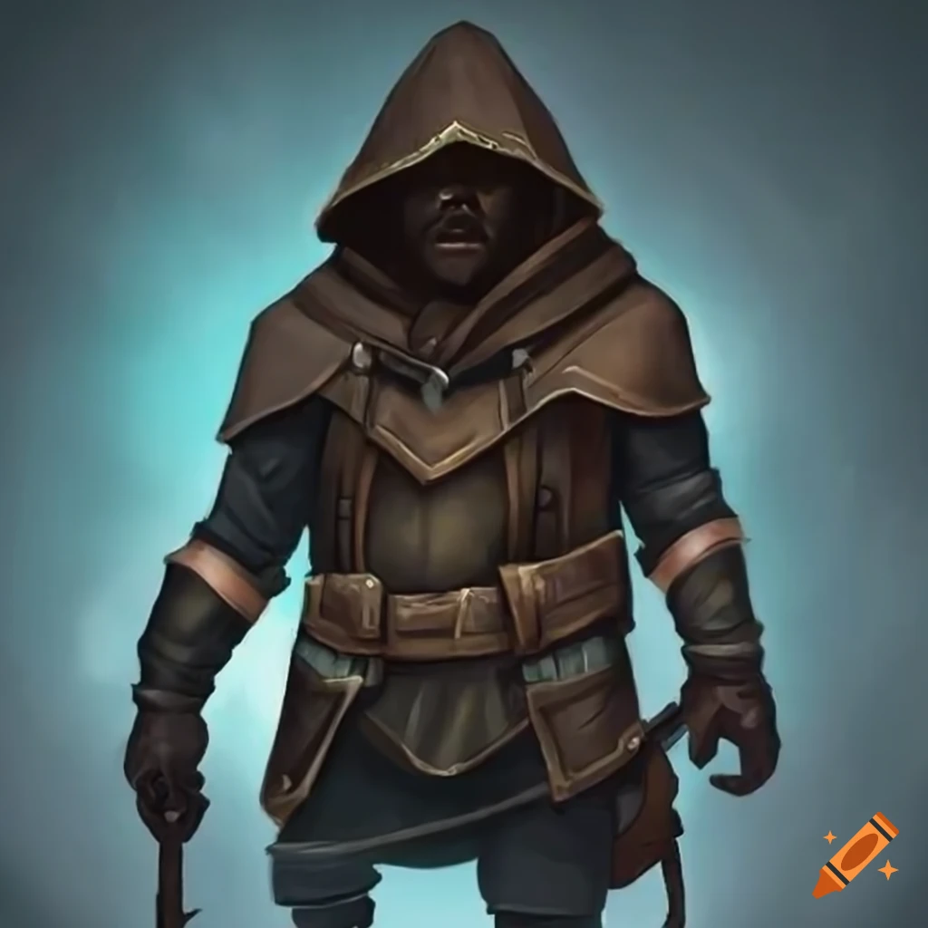 Dwarfen rogue hooded on a ship, shady vibes on Craiyon