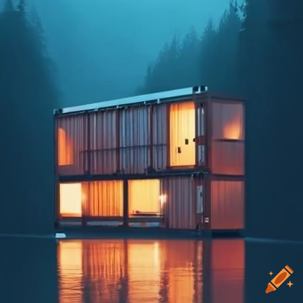 Shipping containers converted to housing